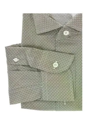 Corneliani Patterned French-collar Shirt - Brown