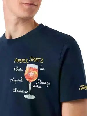 MC2 SAINT BARTH Aperol Spritz-print T-shirt - Blue