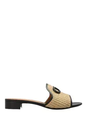 FERRAGAMO Gancini Ornament Sandals - Neutrals