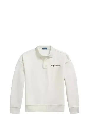 Polo Ralph Lauren Relaxed Fit Logo Collared Sweatshirt - Neutrals