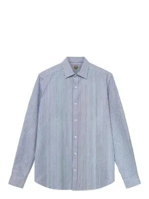 MOS MOSH Marco Striped Shirt - Blue