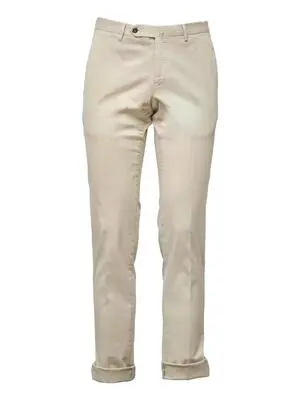 PT TORINO Slim-fit Gabardine Trousers - Neutrals