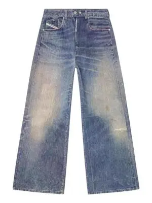 DIESEL® D-sire Relaxed Fit Low Waist Wide Leg Jeans - Blue