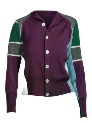SHIRO SAKAI Shiro Sakai Colour-Block Panelled Cardigan