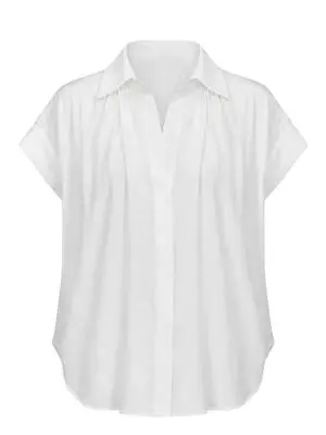 SECULAR.LAB Trinity Gathered Shirt - White