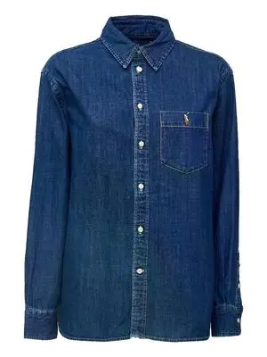 Polo Ralph Lauren Big Cotton Denim Shirt - Blue