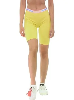 Dsquared2 Logo Waistband Cycling Shorts - Yellow