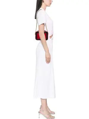 Valentino Garavani Valentino Garavani Nappa Leather VLogo Camera Chain Bag Red