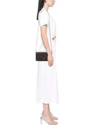 LOUIS VUITTON Monogram Pochette Felicie Crossbody Bag - Brown
