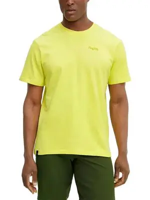 HAGLOFS Logo-embroidered T-shirt - Yellow