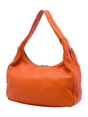 Prada Vitello Phenix Satchel - Orange