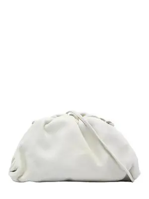Bottega Veneta Lambskin The Mini Pouch Crossbody Bag - White