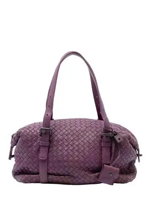 Bottega Veneta Bottega Veneta Nappa Intrecciato Montaigne Shoulder Bag Purple
