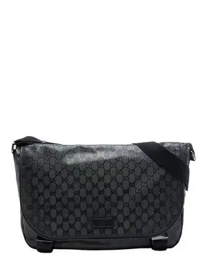 Gucci Gg Imprime Messenger Bag - Black