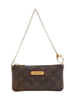 LOUIS VUITTON Monogram Pochette Milla Mm Shoulder Bag - Brown