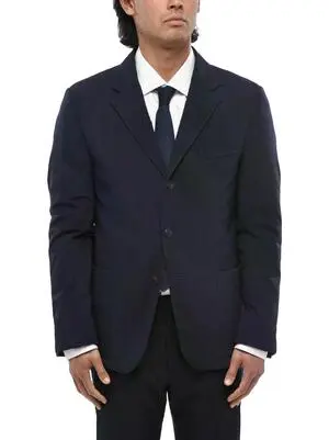 Corneliani Single-breasted Patch-pocket Blazer - Blue