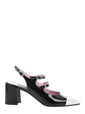 CAREL Patent Leather Mary Jane Pumps - Black