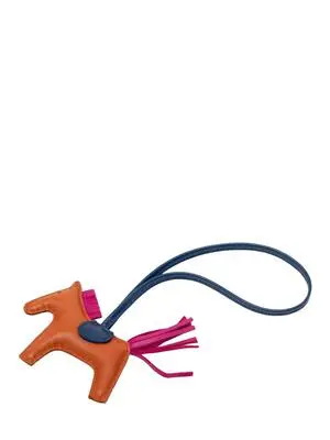 Hermès 2022 Milo Lambskin Grigri Rodeo Bag Charm Pm - Brown