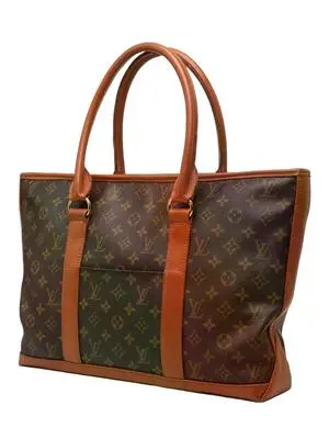 LOUIS VUITTON Monogram Sac Weekend Pm Tote Bag - Brown