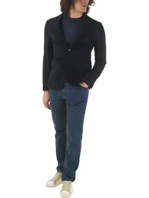 Corneliani Single-breasted Cotton Jacket - Blue