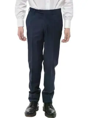Corneliani Academy Virgin Wool Trousers - Blue