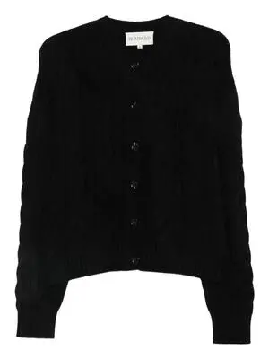 Eric Bompard Cable-knit Cashmere Cardigan - Black