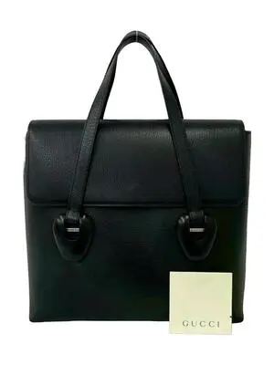 Gucci 1980-1990 Leather Handbag - Black