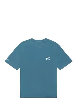 MALBON Bermuda Tee Logo-embroidered T-shirt - Blue