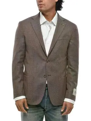 Corneliani Single-breasted Blazer - Brown
