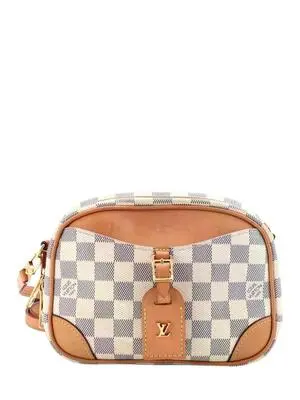 LOUIS VUITTON Damier Mini Deauville Crossbody Bag - White