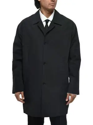 Corneliani Half-lined Raincoat - Black