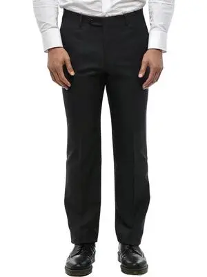 Corneliani Virgin Wool Four-pocket Trousers - Black