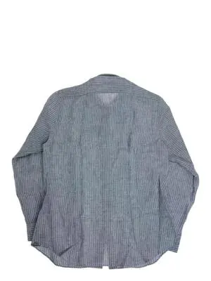 Corneliani Striped Linen Shirt - Blue