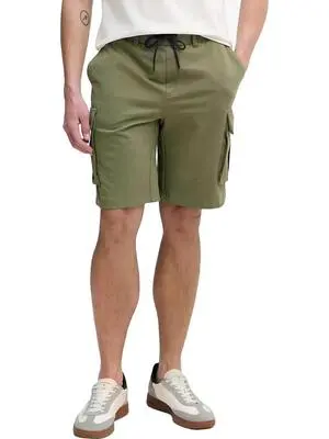 AERONAUTICA MILITARE Cargo Shorts With Drawstring Waist - Green