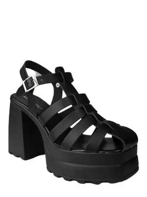 ALTERCORE Amy Cage-style Platform Sandals - Black