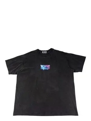 Kith Miami Neon Logo-print T-shirt - Black