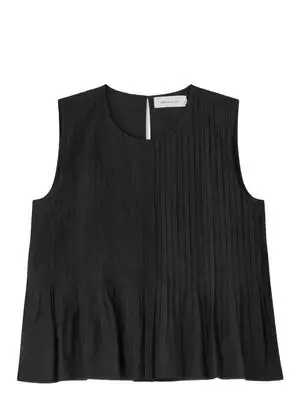 SKALL STUDIO Peplum Top With Pintuck Detailing - Black