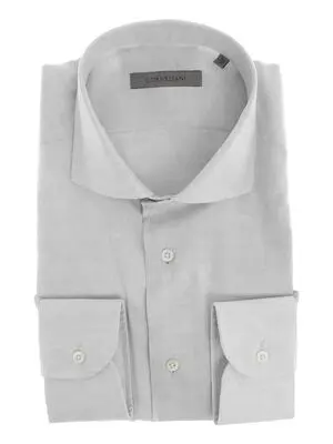 Corneliani French-collar Long-sleeve Shirt - Grey