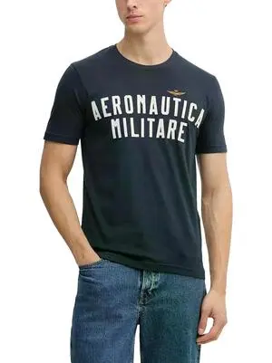 AERONAUTICA MILITARE Logo-print T-shirt - Blue