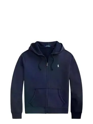 Polo Ralph Lauren Embroidered-logo Zip-up Hoodie - Blue