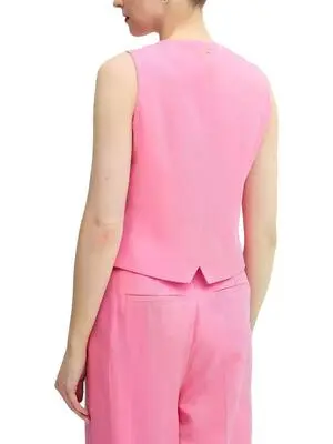 Lola Casademunt Sleeveless Button-up Waistcoat - Pink
