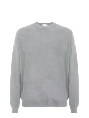 Malo Giacomo Crew-neck Long-sleeve Sweatshirt - Grey