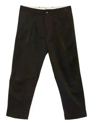 NINE:INTHE:MORNING Pleated Straight-leg Trousers - Brown