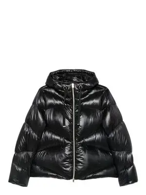 Herno Quilted Hooded Puffer Jacket - Black