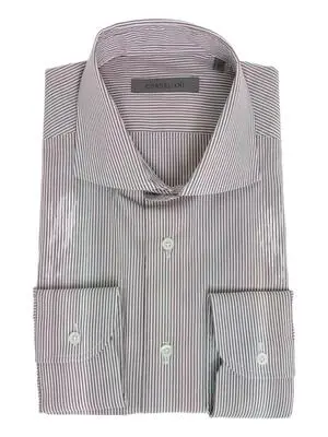 Corneliani Striped French-collar Shirt - White