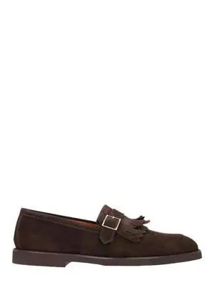DOUCAL'S Fringed Buckle-fastening Loafers - Brown