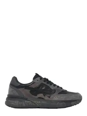 Premiata Mick Suede-panel Sneakers - Black