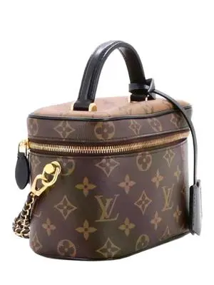 LOUIS VUITTON Vanity Satchel Reverse Monogram Canvas Pm - Brown