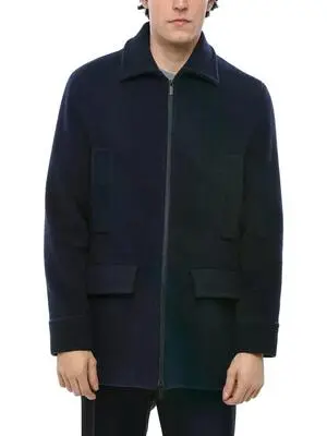 Corneliani Zip-up Four-pocket Coat - Blue