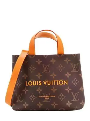 LOUIS VUITTON Louis Vuitton Monogram Leather Mini Shopper Tote Crossbody Bag